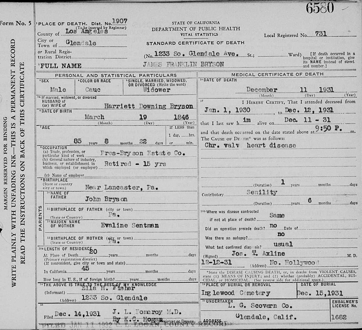 William Gregg Descendants - Person Page